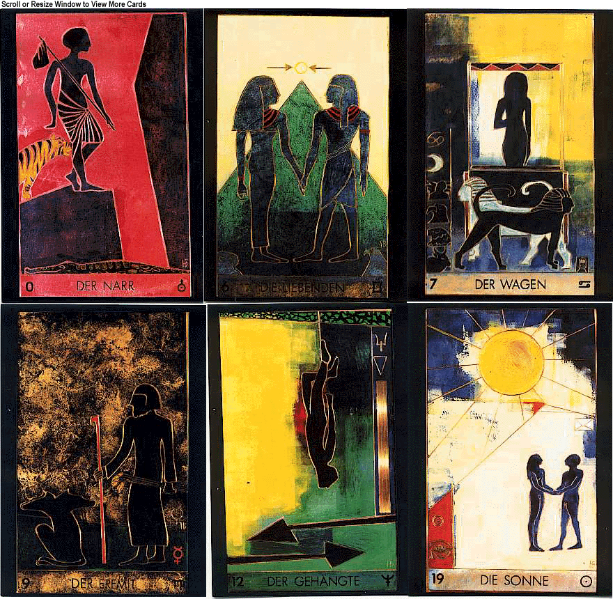 Hofmann-Barth Tarot Postcards - The Tarot Garden