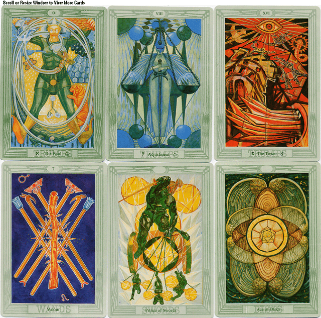 Thoth Tarot Cards (USG White Box edition, ca. 1972) - The Tarot Garden