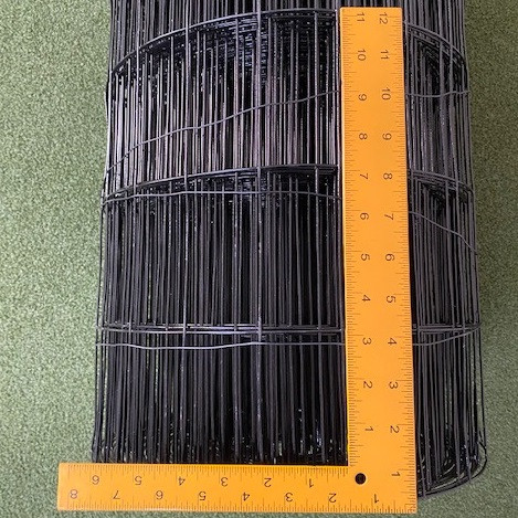 Critterfence Black Steel 2x4 Inch Grid 8 x 100