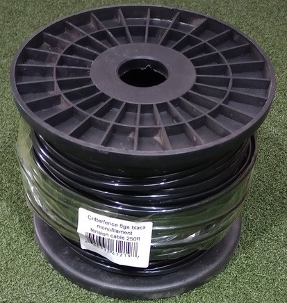 8ga 1200lb strength monofilament cable 250 ft spool
