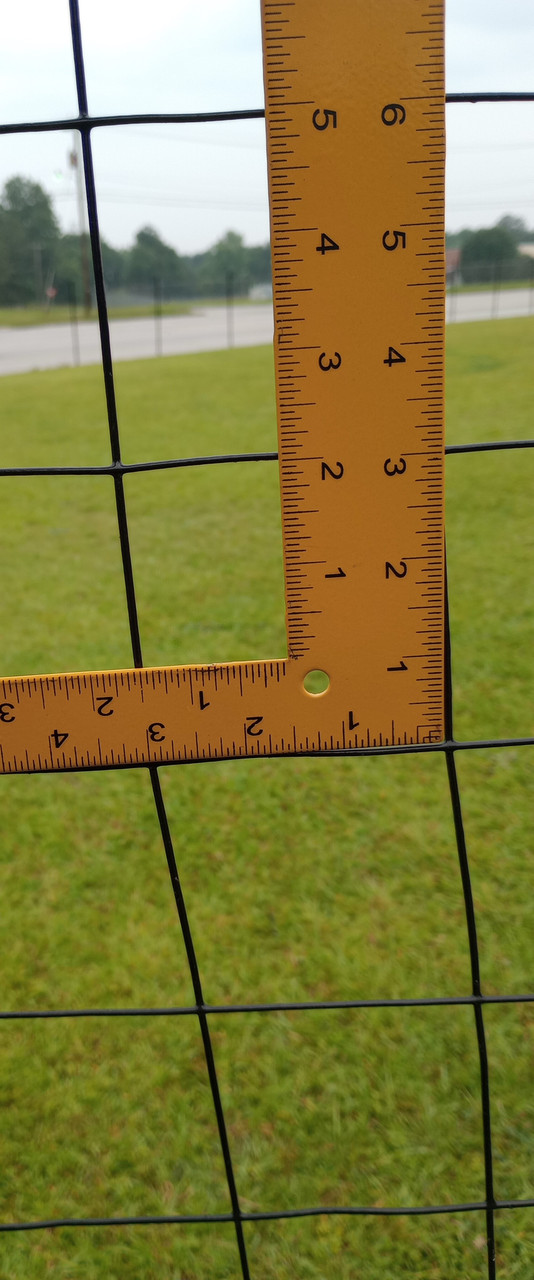 Critterfence 5x100 Black Metal Fence (16GA – Graduated Welded Wire)