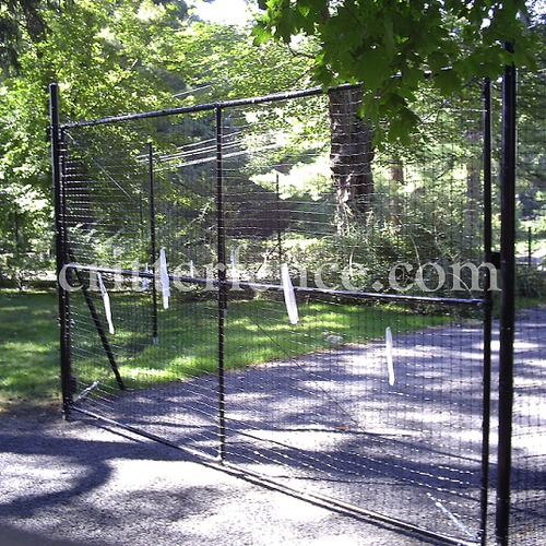 10' tall single leaf driveway gate