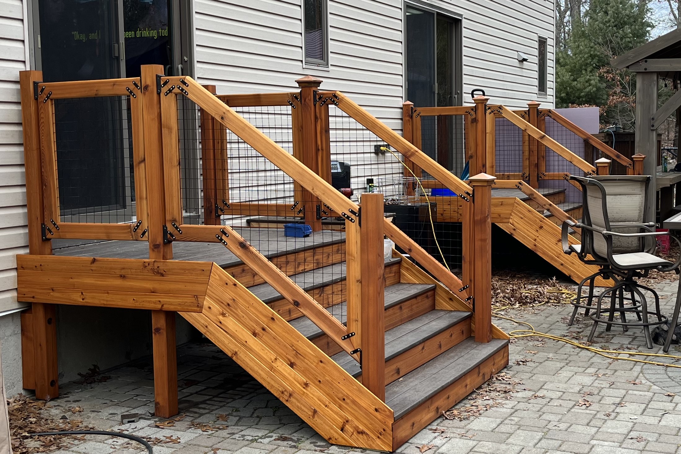 Chris's House Projects With 2x2 Steel Fence - Critterfence.com