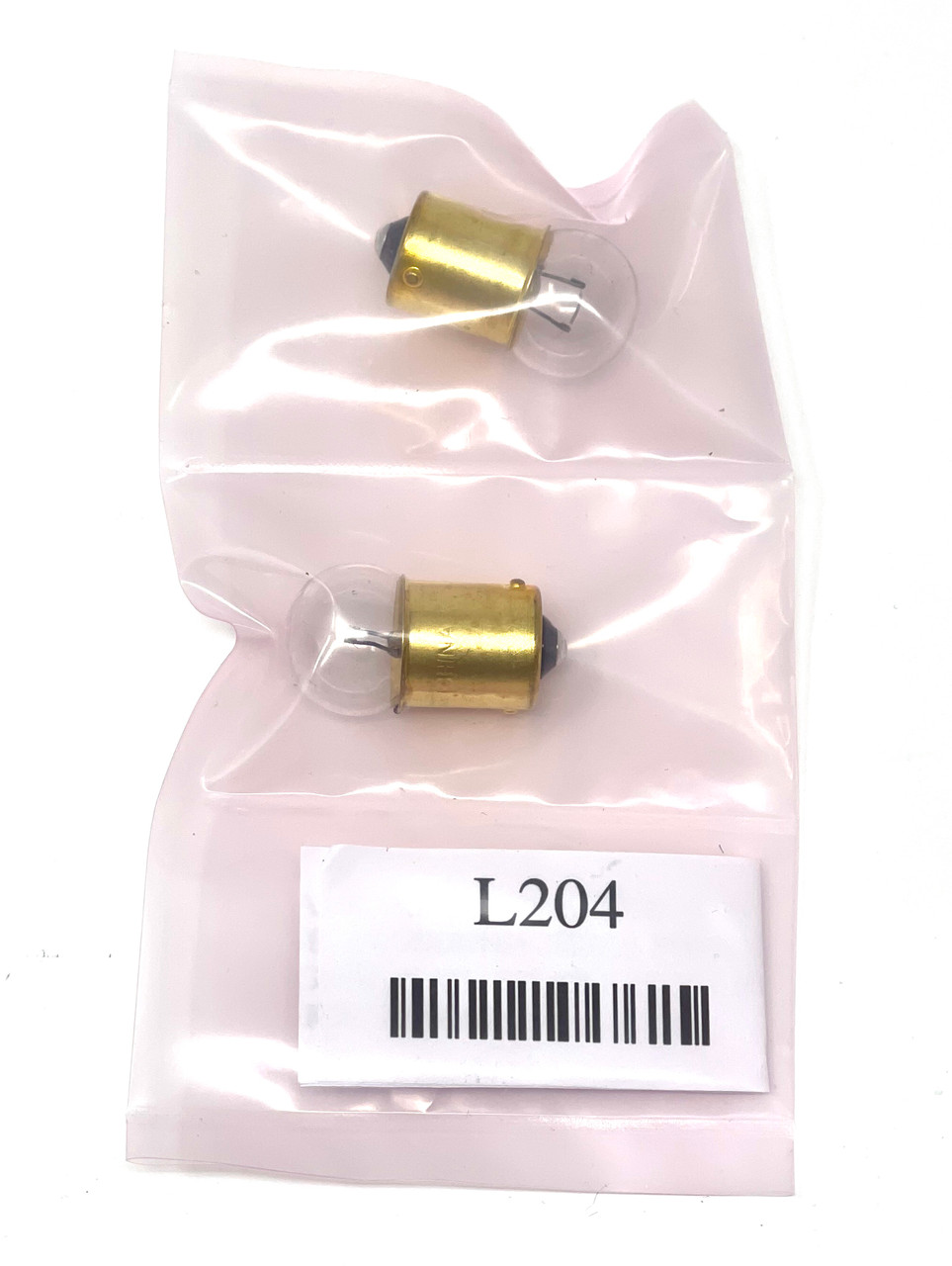 2-PACK MINIATURE 12V LAMP, SINGLE FILAMENT, 6CP -L204