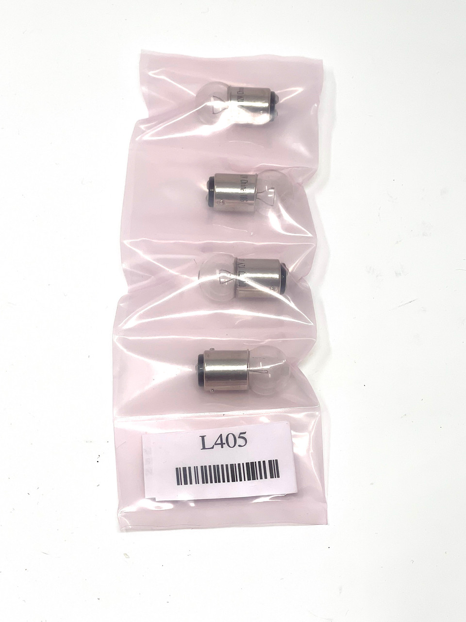 4-PACK MINIATURE 12V LAMP, SINGLE FILAMENT, 6CP -L405