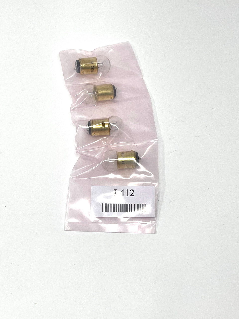 4-PACK MINIATURE 6V LAMP, SINGLE FILAMENT, 3CP -L412