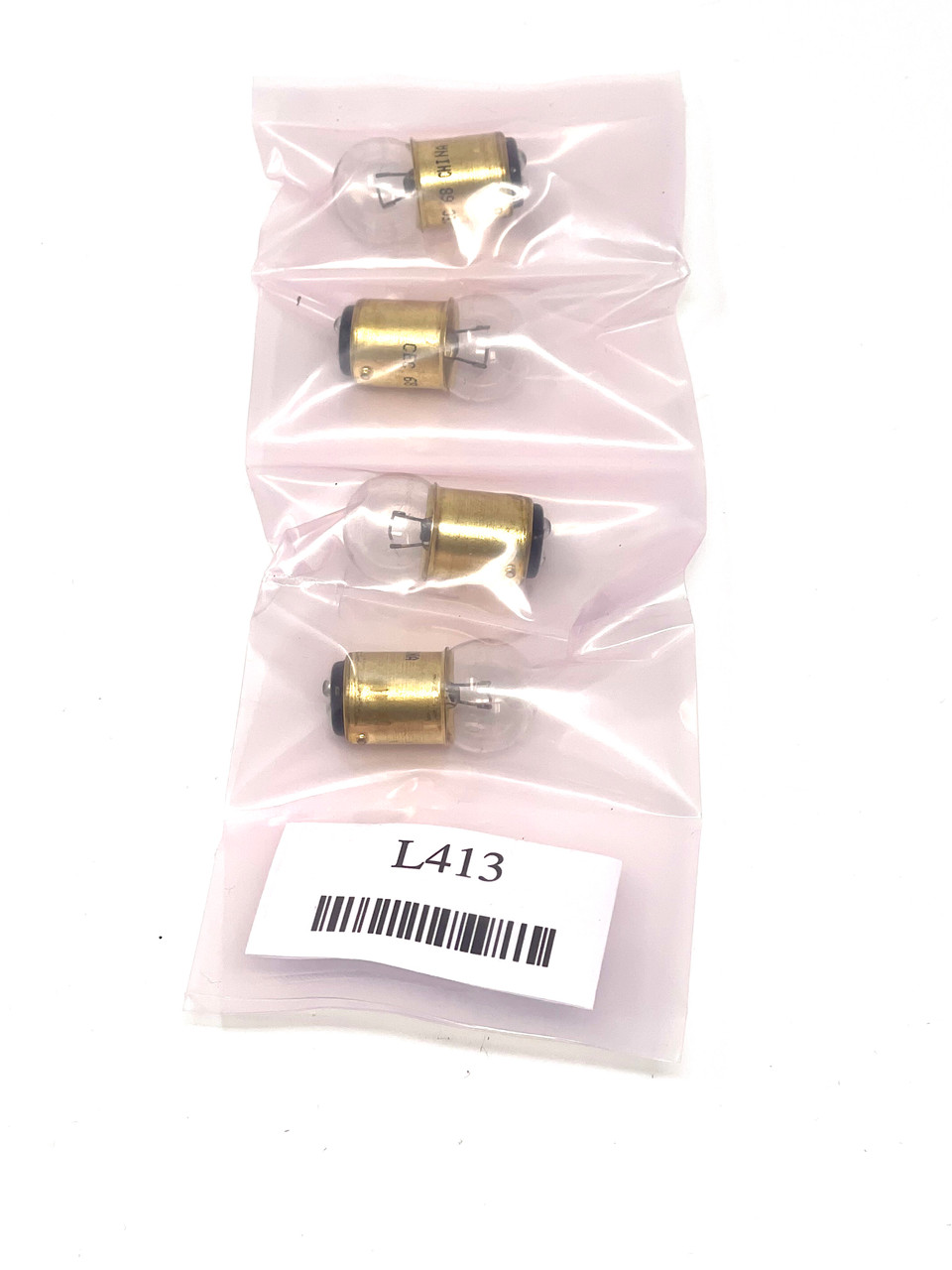 4-PACK MINIATURE 12V LAMP, SINGLE FILAMENT, 4CP -L413