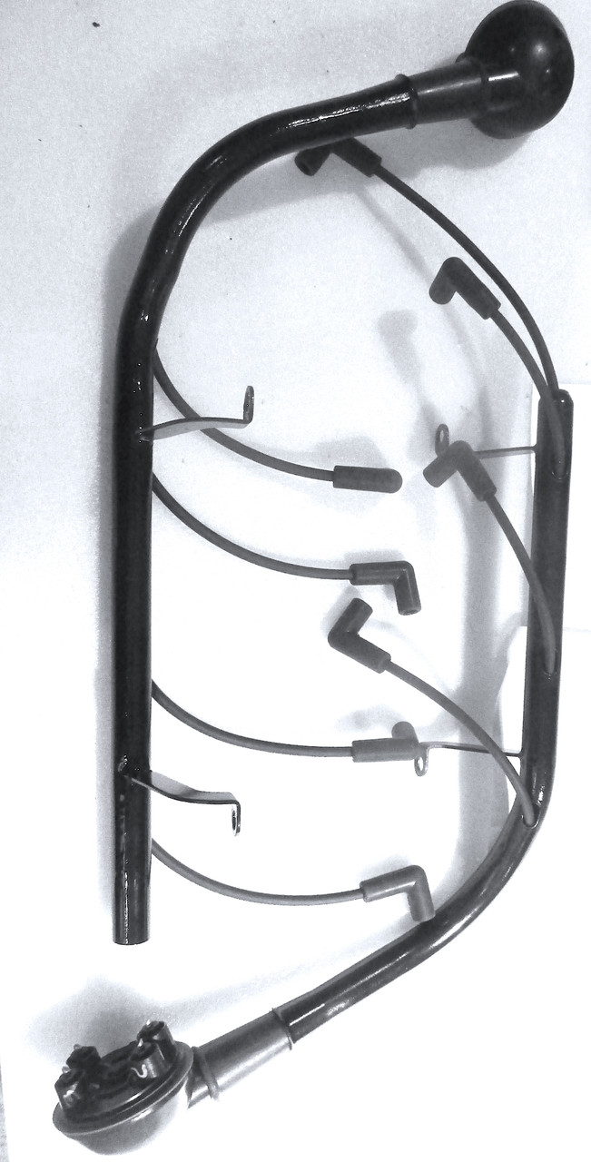 Paint and install Ford Flathead V8 wires in loom tubes-PLT8
