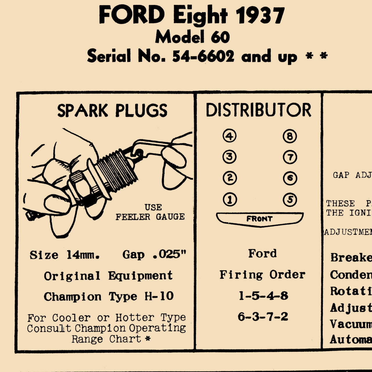 Shop Manuals - Specification Charts - Ford Specification Chart ...