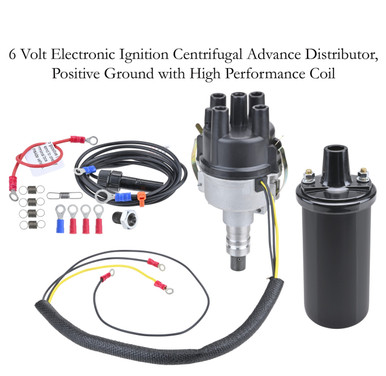 Ford Model A 6v positive grd electronic hi compression heads with coil ...