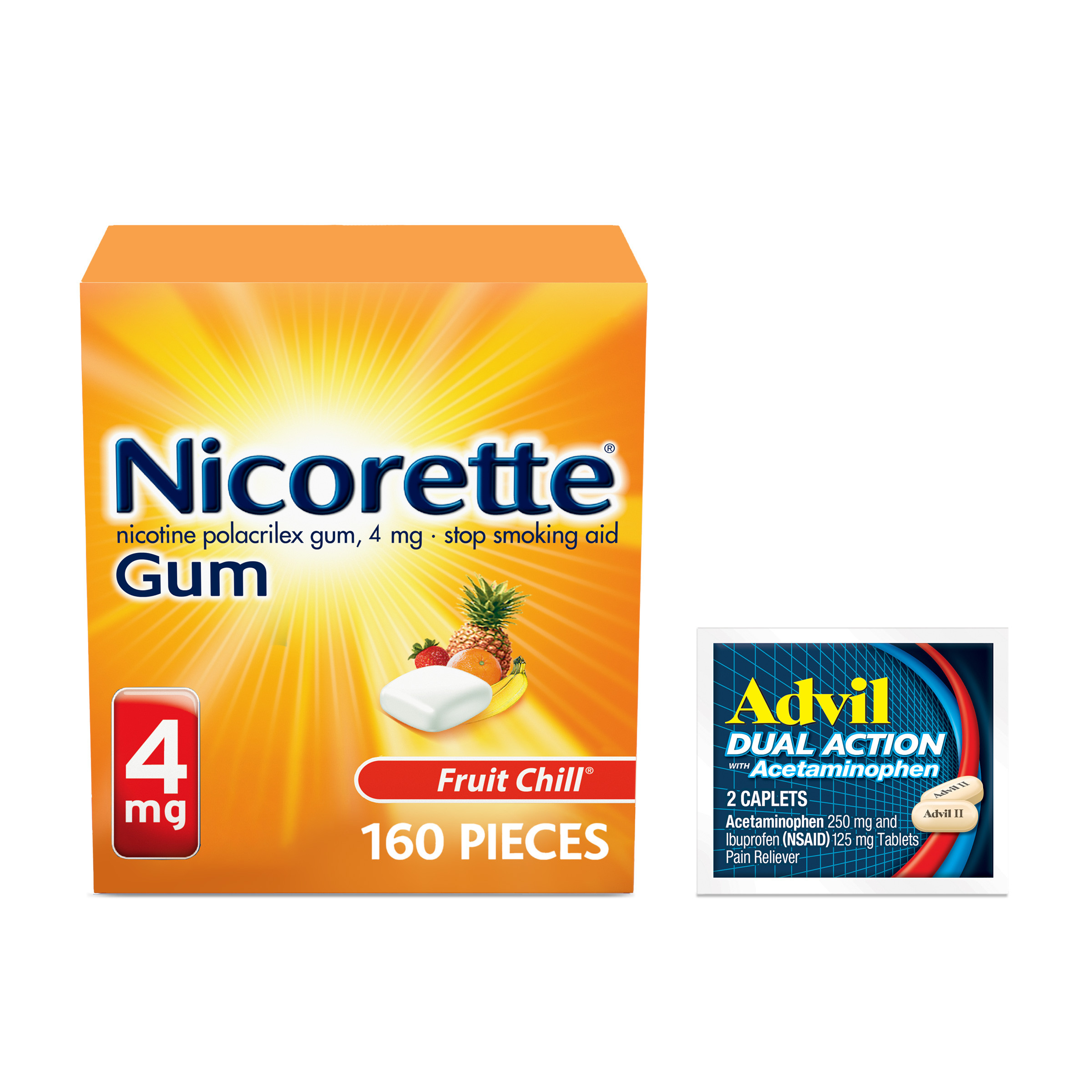 Nicorette Gum Fruit Chill 4 mg (160 ct) | Nicorette