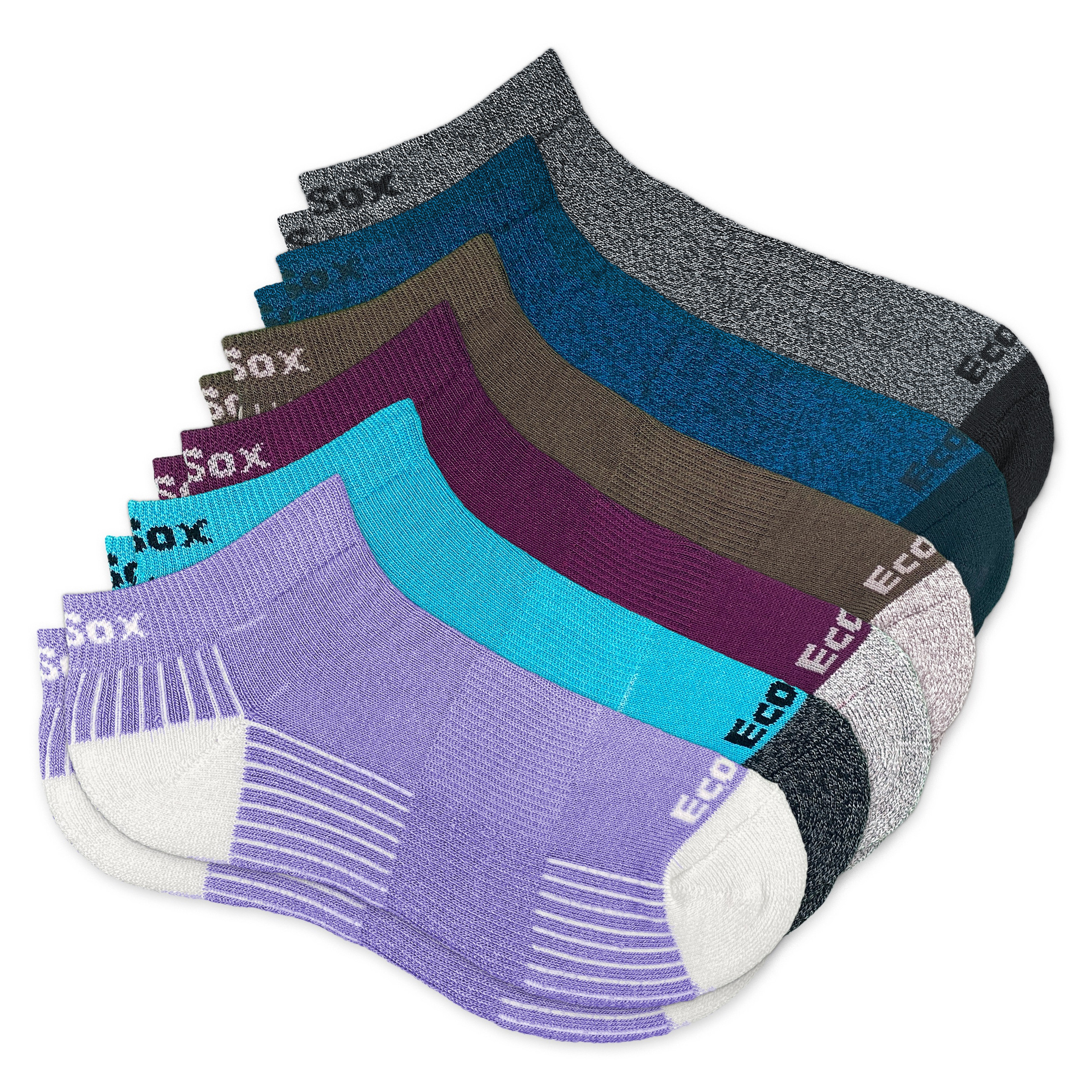 Bamboo Socks by EcoSox - Blister-Free, Ultra-Soft, Wicks Moisture Away