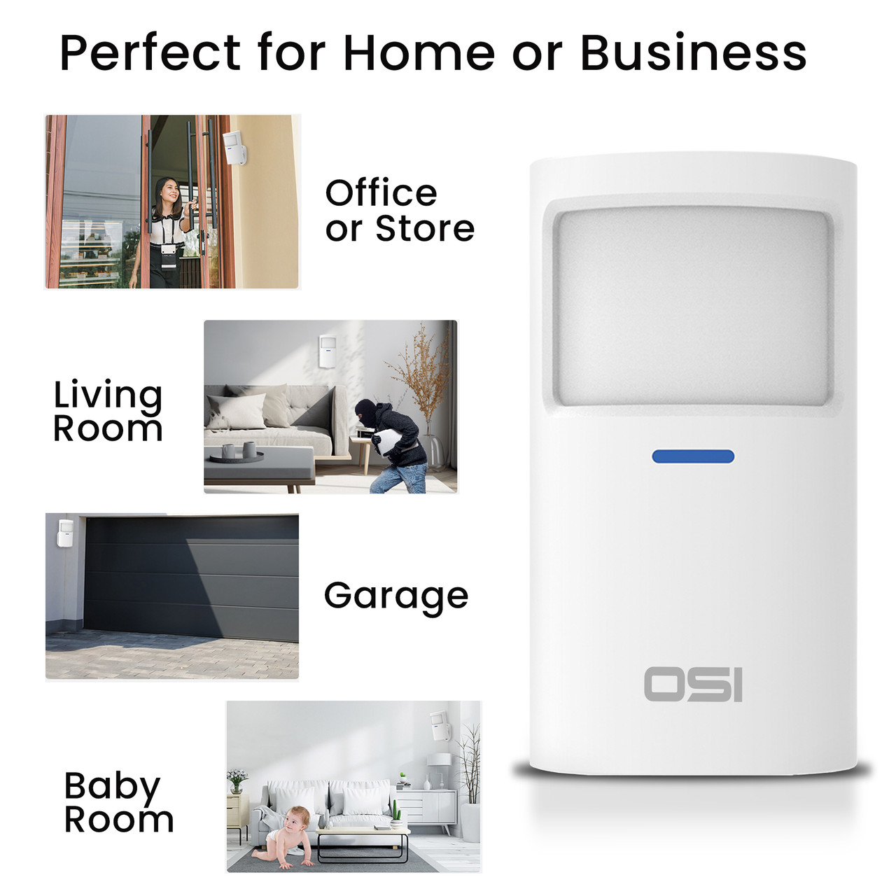 OSI Gen2 Wireless PIR Motion Sensor 2-pack