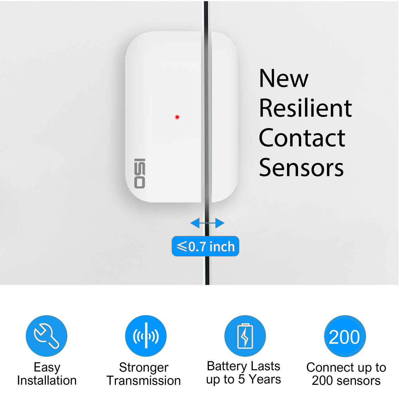 Entry Door Alarm Sensor D022 Wireless Door Sensor Detector In Sri
