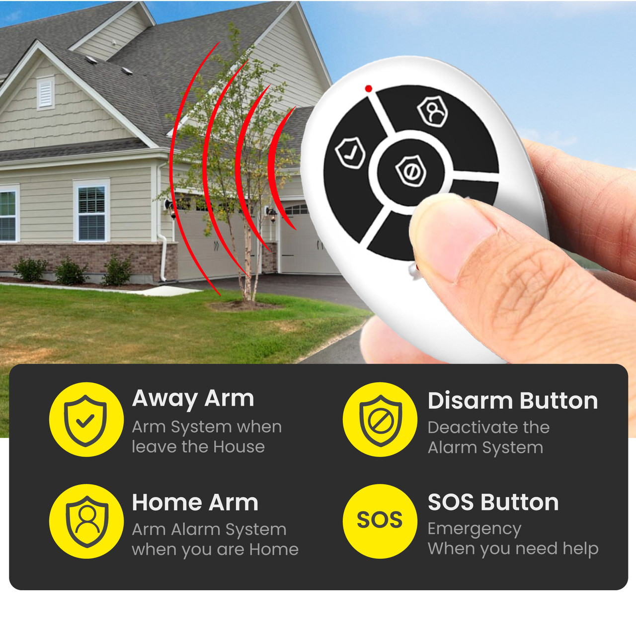 OSI Gen2 Alarm Remote Controller 2-pack