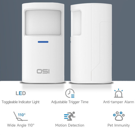 OSI Gen2 Wireless PIR Motion Sensor 2-pack