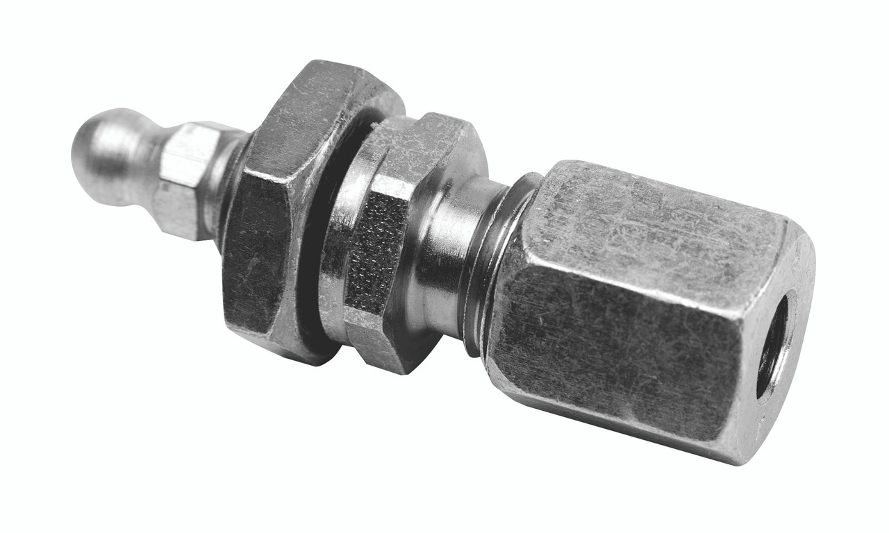 1000833 Alemlube bulkhead 6mm with grease nipple; - Filter Discounters