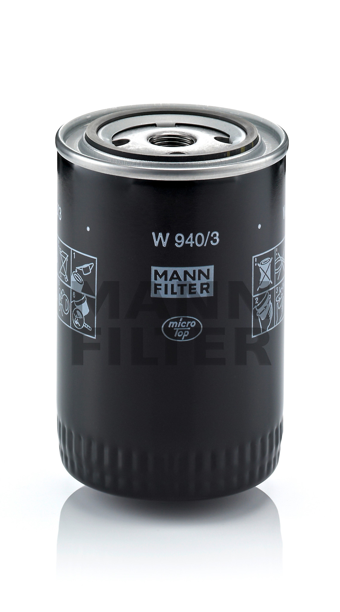 W940/3 Mann Filter Oil Filter - Filter Discounters