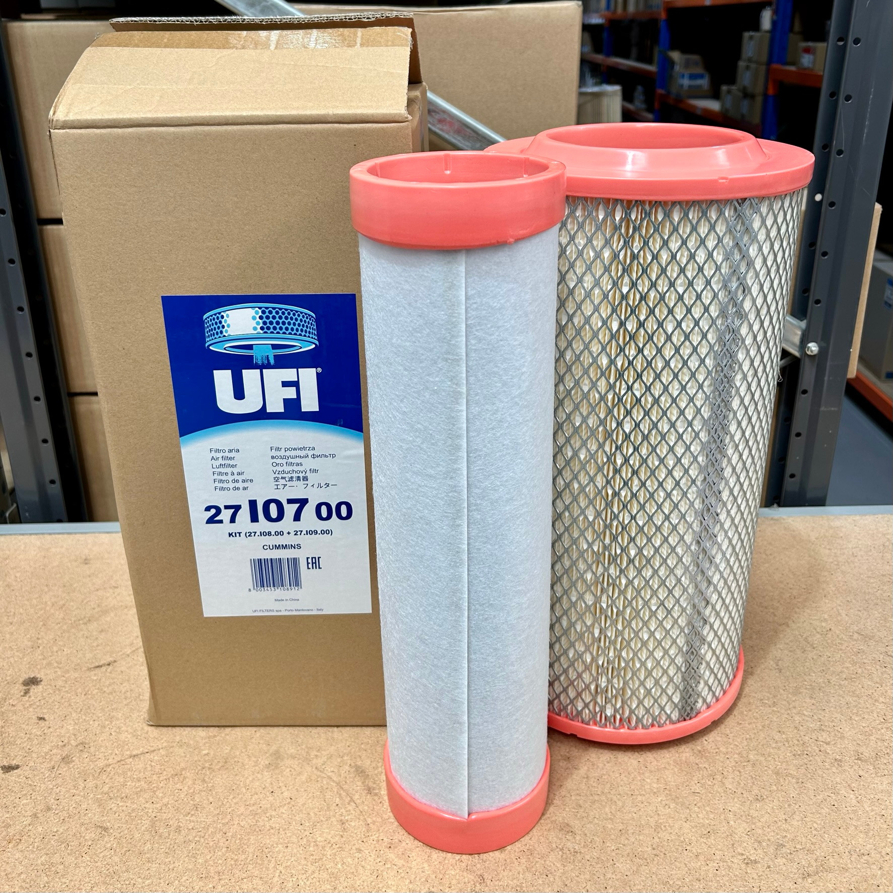 27.I07.00 UFI Filters 27.I07.00 UFI Air Filter Kit - Filter Discounters