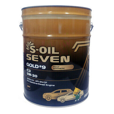 E107766 S-OIL 7 GOLD #9 C3 5W-30 20L - Filter Discounters