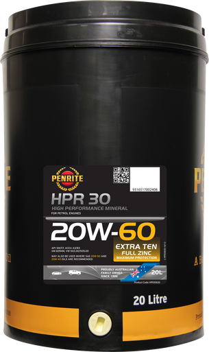 HPR30020 Penrite HPR 30 20W-60 20 Litres - Filter Discounters