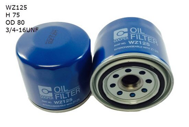 WZ125 Wesfil Oil Filter; Z125 Daihatsu - Filter Discounters