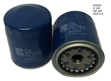 WZ334 Wesfil Oil Filter; Z334 Ford / Mazda - Filter Discounters