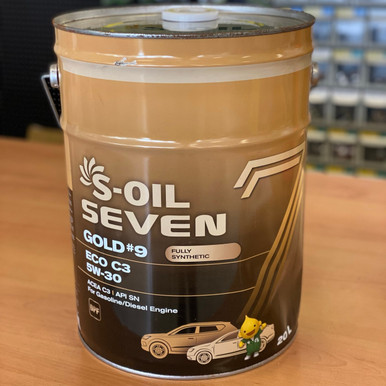 E107754 S-Oil Gold #9 ECO C3 5W-30 20L Oil; Seven Australia - Filter ...