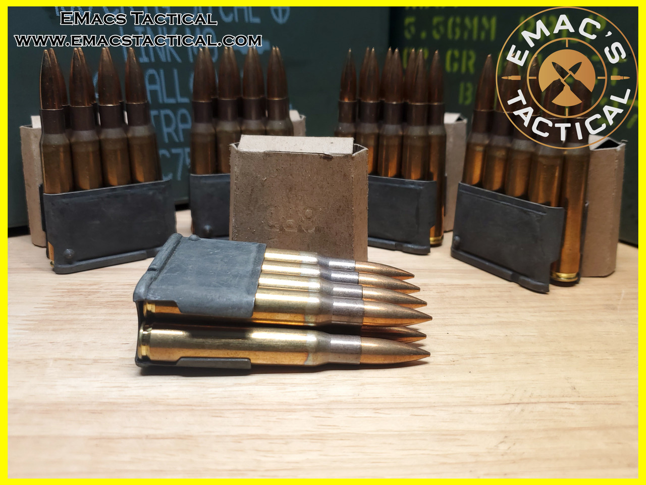 30-06 M1 HXP Garand .30 Cal M2 Ball 8 rnd full clips