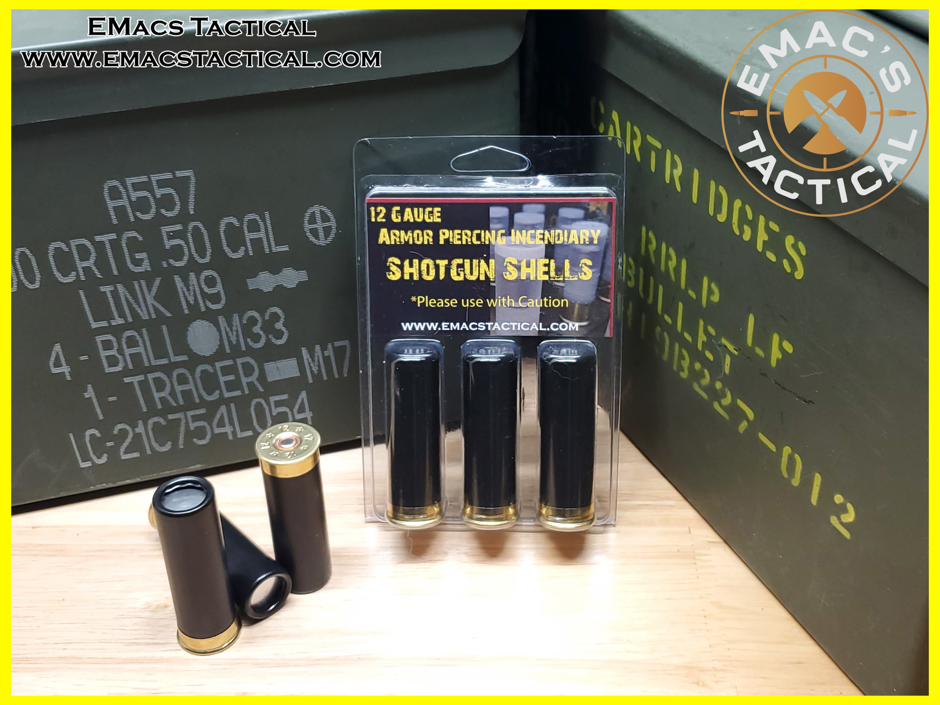 12g Heavy Armor Piercing Incendiary Shotgun Shell 3 Pack - Ammunition