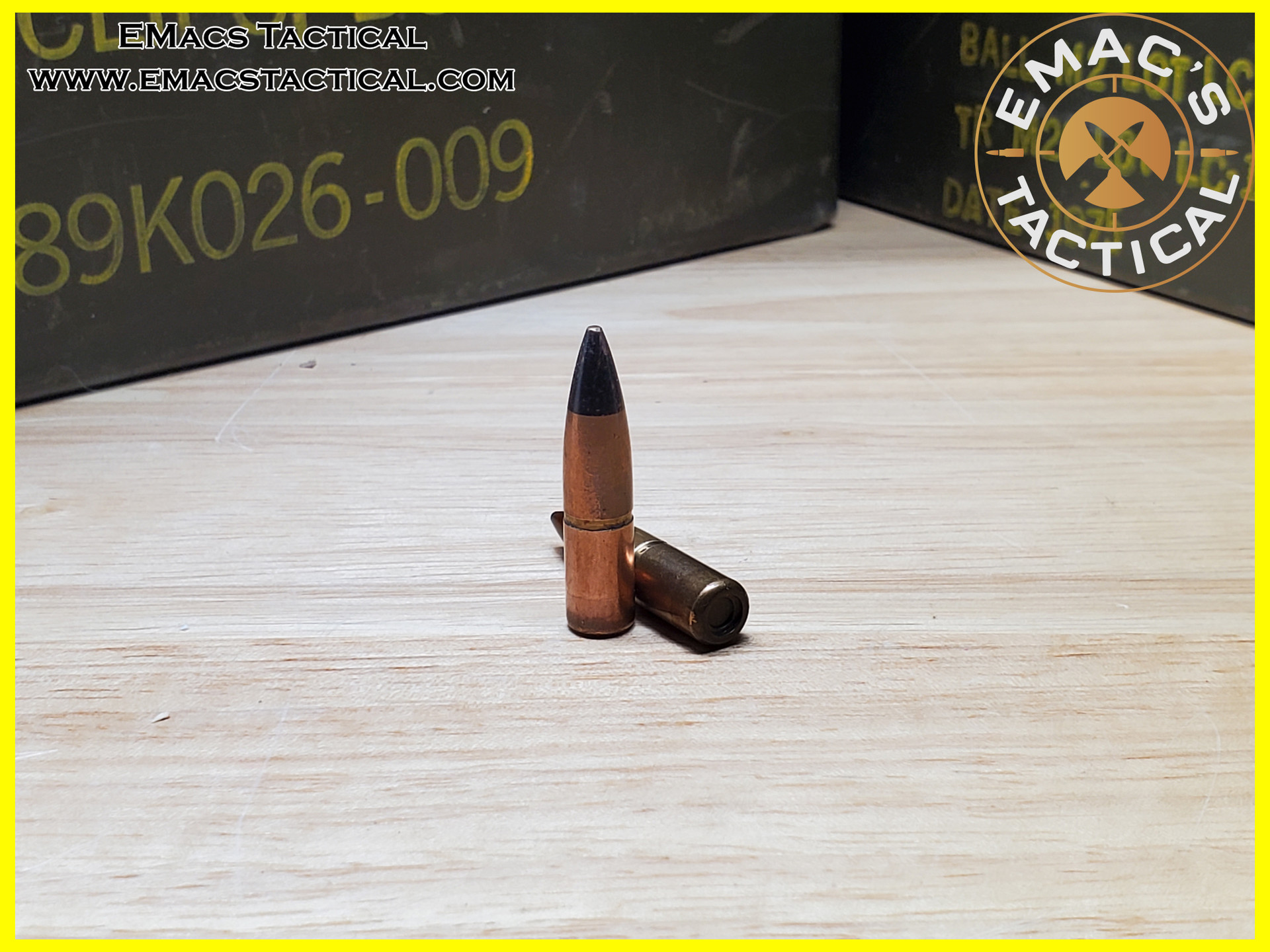 .30 Cal/.308 M2AP [Armor Piercing] Black Tipped Projectile USGI - EMac ...