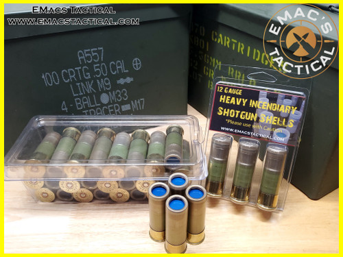 12 Gauge Heavy Incendiary Shotgun Shell 10x Pack