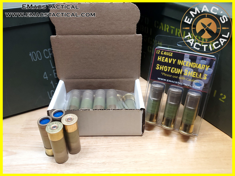 12 Gauge Heavy Incendiary Shotgun Shell 10x Pack