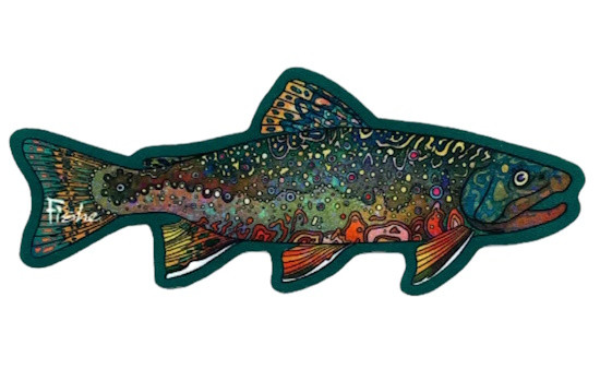 Fishe Brookie Gear Patch - Custom Fly Rod Crafters