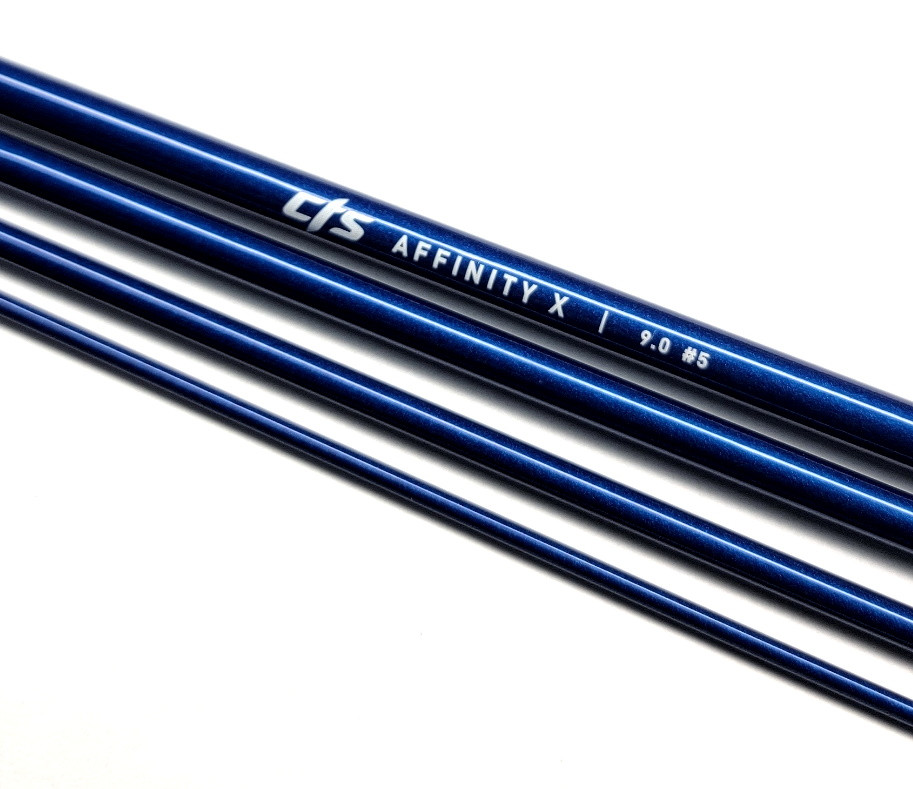 CTS "Tanzanite Blue" Affinity X 4pc Graphite Fly Rod Blank - Custom Fly ...
