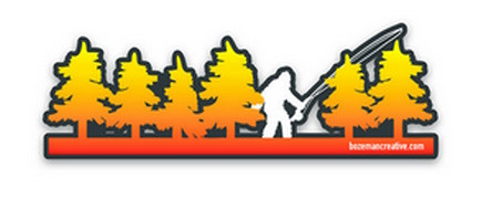 Fly Squatchin Sticker - Custom Fly Rod Crafters