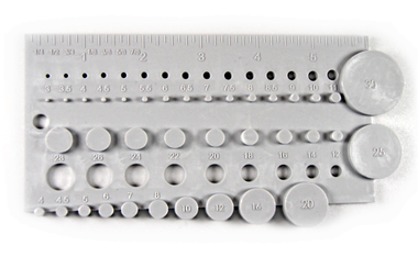 Tip & Guide Sizing Gauge - Custom Fly Rod Crafters
