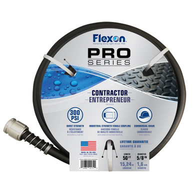 Black Heavy Duty Contractor Grade Water Hoses 5/8" x 50' - Fisher's ...