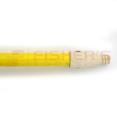 Yellow Fiberglass Broom Handle with Threaded End (5') - Fisher's Tools ...
