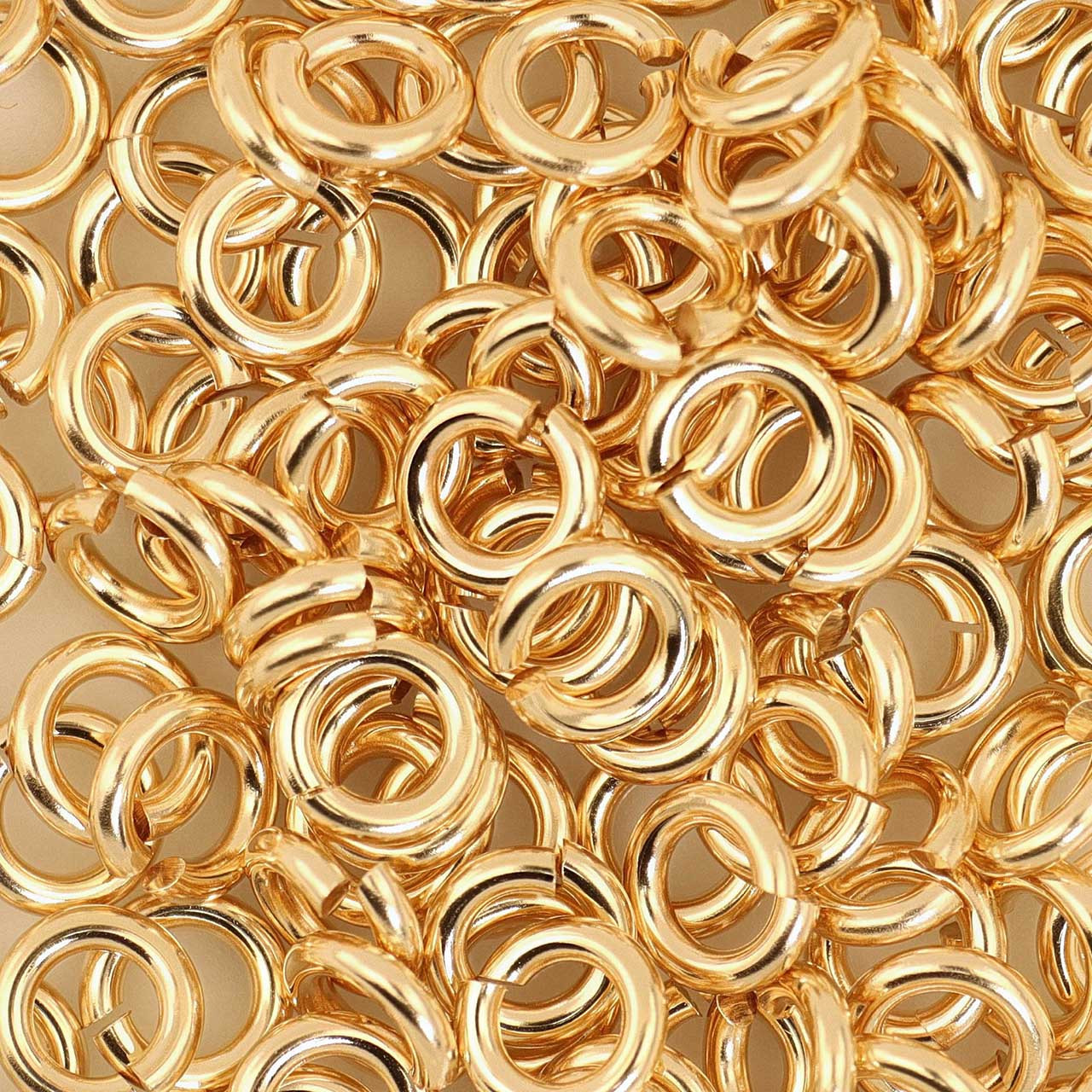 14K Gold Filled Open Jump Rings 20 Gauge 3.5mm 10Pc
