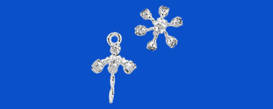 Sterling Silver Pearl Drop End Cap - 6mm 1 Pc