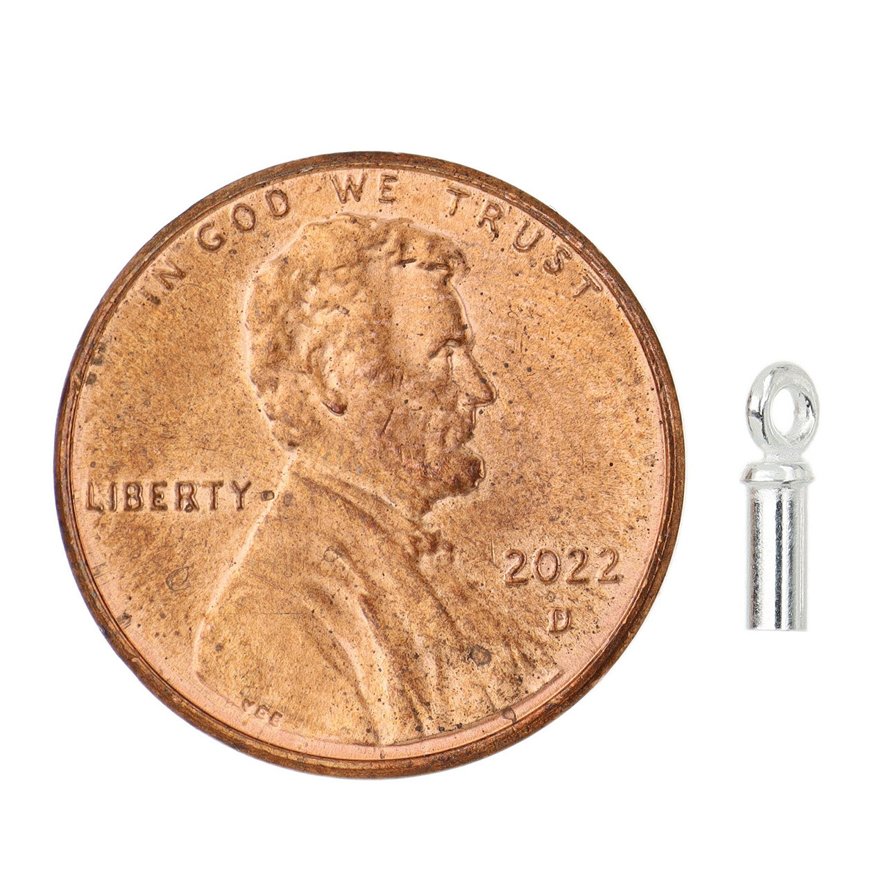 Sterling Silver End Caps - 1.5mm ID 4 Pcs