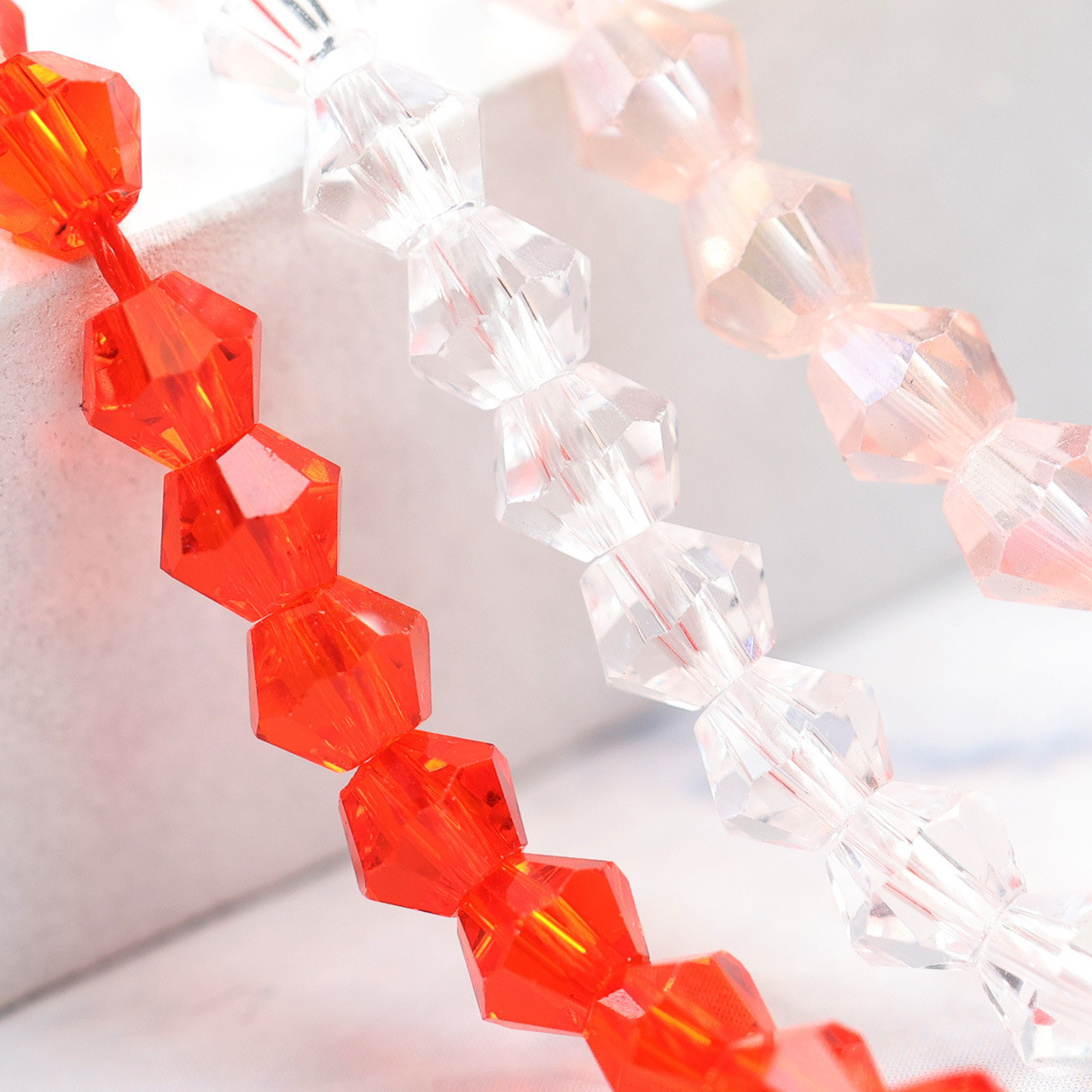 Bicone Chinese Glass Beads