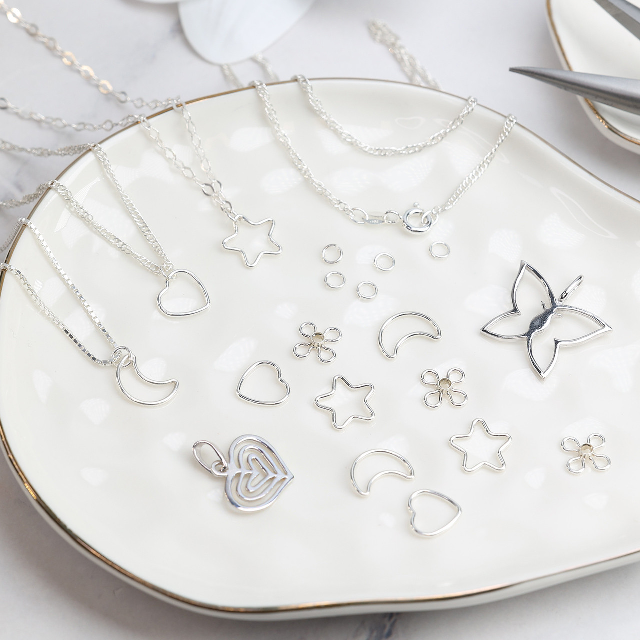 DIY Jewelry Kits in 14K Gold Filled, Rose Gold Filled, and Sterling Silver