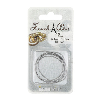 Fine French Wire In Grey Color 0.7 mm