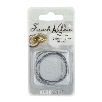 Medium French Wire In Grey Color 0.9 mm