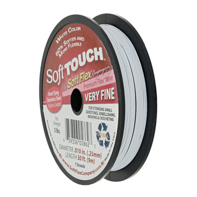 Soft Touch™ Wire 30 FT .25mm White - 1 Spool