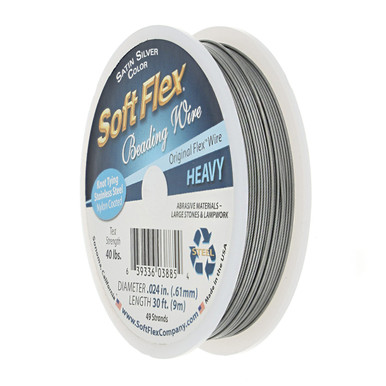 Soft Flex® Wire 30 FT .61mm Satin Silver - 1 Spool