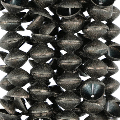 Gunmetal Colored Cymbal Metal Bead Cap 7.7MM