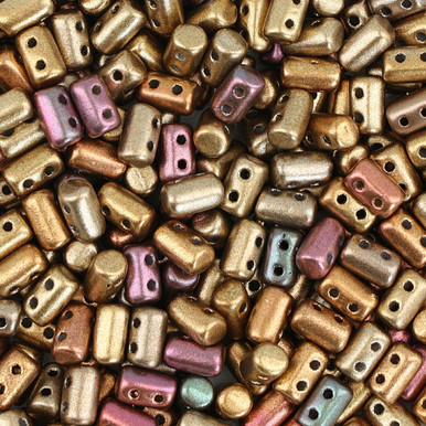 Matubo Rulla™ Czech Beads Crystal Orange Rainbow